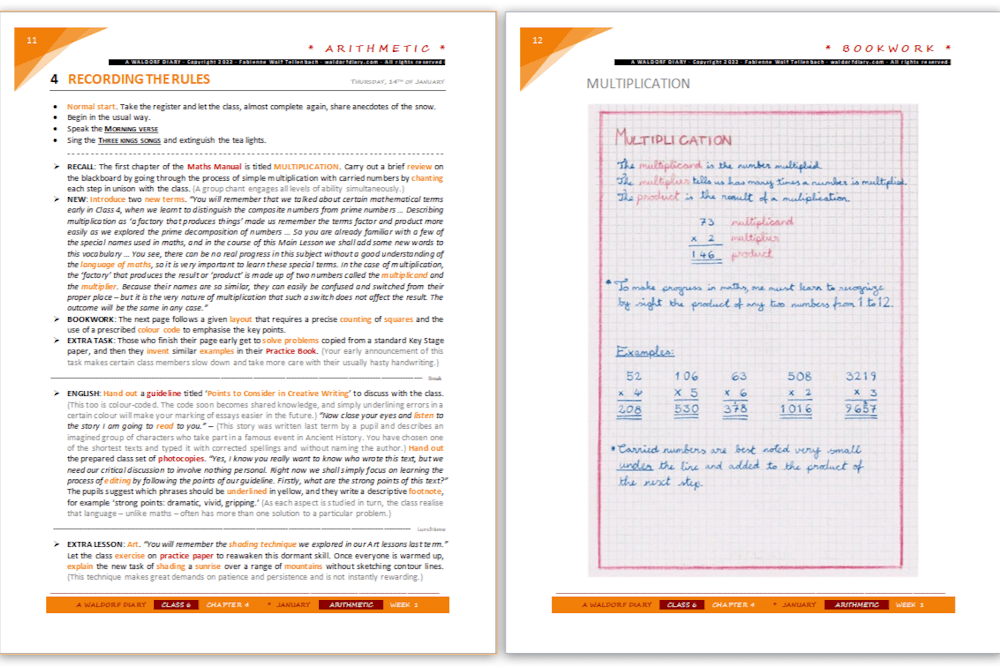 A Waldorf Diary - Arithmetic (6)